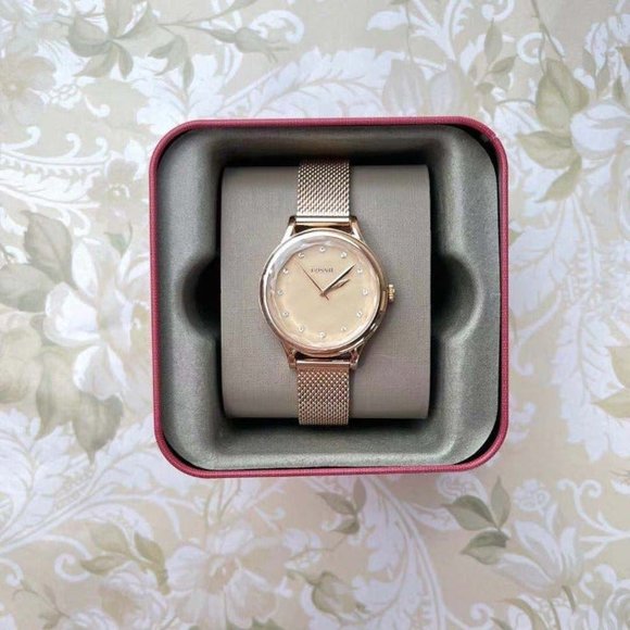 Accessories | Fossil Bq3321 Laney Threehand Rose Goldtone Stainless ...